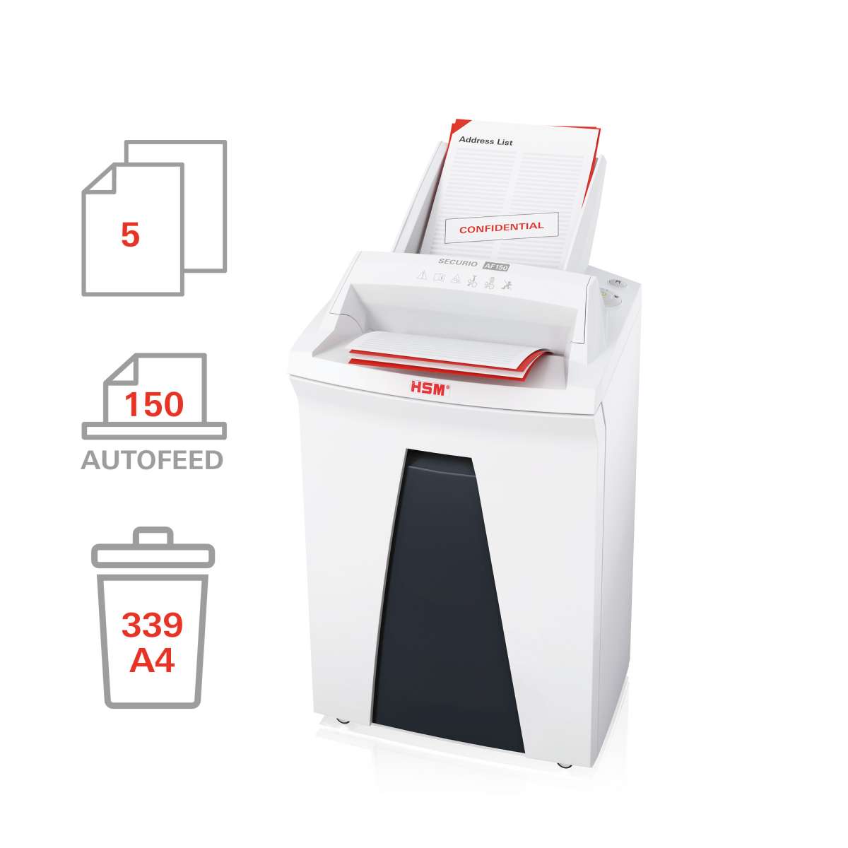 HSM SECURIO AF150 - 1.9 x 15 mm | Document Shredders | Shredding | HSM